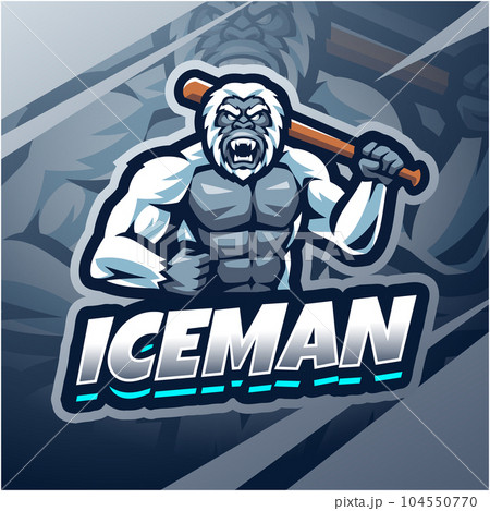 Iceman esport mascot logo designのイラスト素材 [104550770] - PIXTA