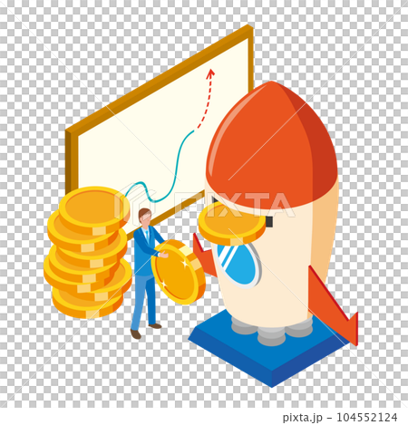 Preparing to increase assets - Stock Illustration [104552124] - PIXTA