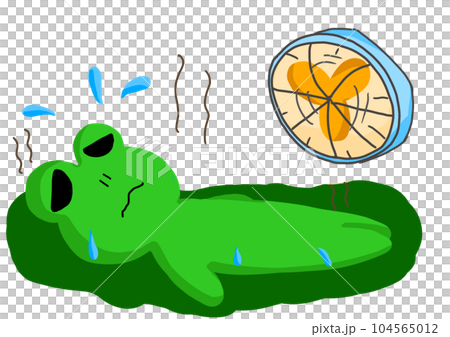 hot and tired frog - Stock Illustration [104565012] - PIXTA