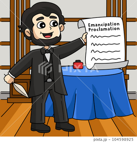 Emancipation Proclamation Cartoon For Kids ABRAHAM LINCOLN