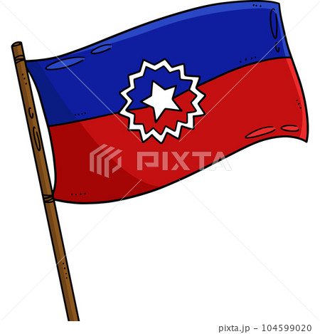Juneteenth Flag Cartoon Colored Clipart のイラスト素材 [104599020] - PIXTA