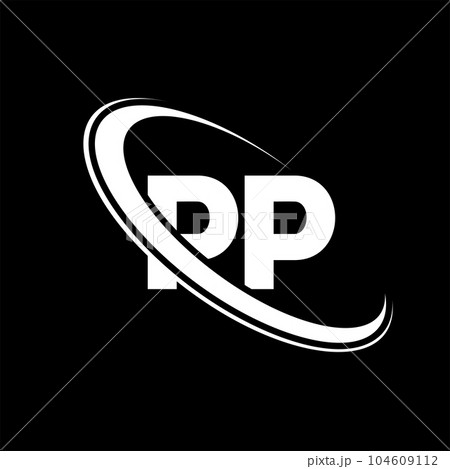 PP logo. P P design. White PP letter. PP/P P...のイラスト素材 [104609112] - PIXTA
