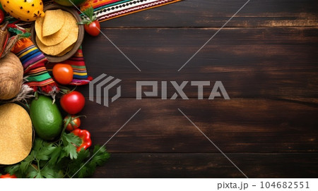 Mexican holiday background Illustration AI...のイラスト素材 [104682551] - PIXTA