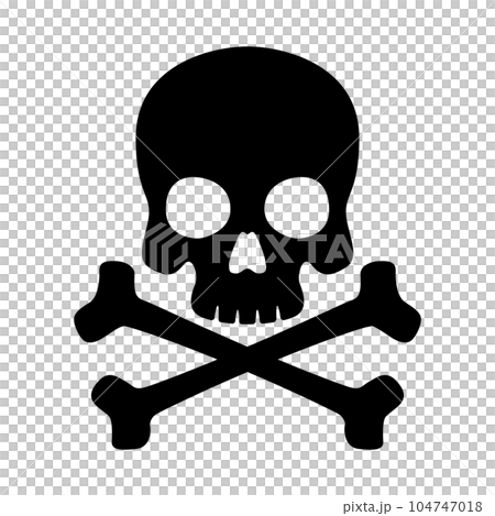 Skeleton mark (Toxic sign.) - Stock Illustration [104747018] - PIXTA