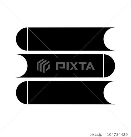 book stack icon vectorのイラスト素材 [104784420] - PIXTA
