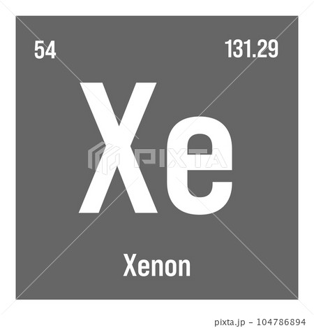 Xenon Periodic Table Symbol Periodic Table Of Elements: Xenon Stock