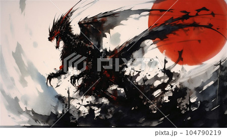 Generative AI, Enchanting Watercolor Drawing of...のイラスト素材 [104790219 ...