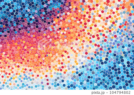 Abstract small colorful polka dots background....のイラスト素材 [104794802 ...