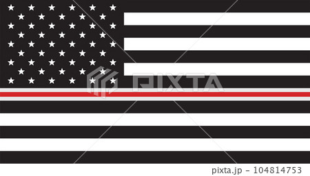 Registered Nurses US flag. Black and white US...のイラスト素材 [104814753] - PIXTA