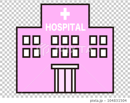 Hospital illustration pink - Stock Illustration [104831504] - PIXTA