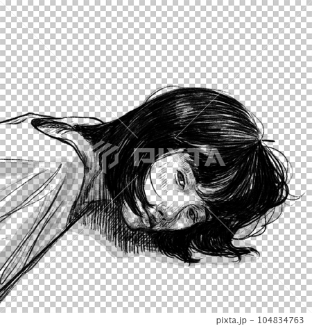 Line drawing art can express the emotions and... - Stock Illustration ...