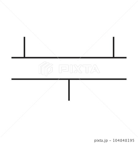 Parallel mode flow chart shape element for...のイラスト素材 [104848195] - PIXTA
