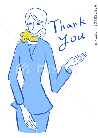 パリジェンヌ 女の子 おしゃれ イラスト CA キャビンアテンダント 客室乗務員のイラスト素材 [104851826] - PIXTA