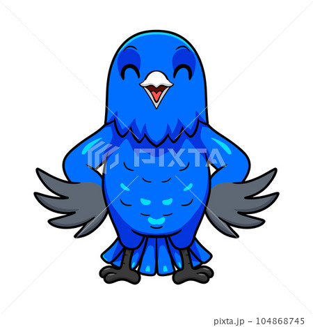 Cute blue factor canary cartoonのイラスト素材 [104868745] - PIXTA