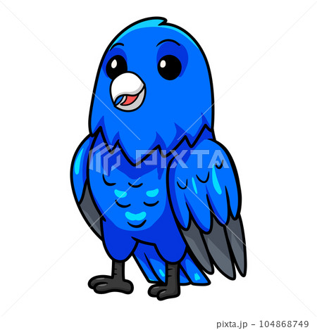Cute blue factor canary cartoonのイラスト素材 [104868749] - PIXTA