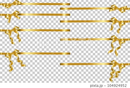 リボン023-5垂羽縛端のイラスト素材 [104924952] - PIXTA