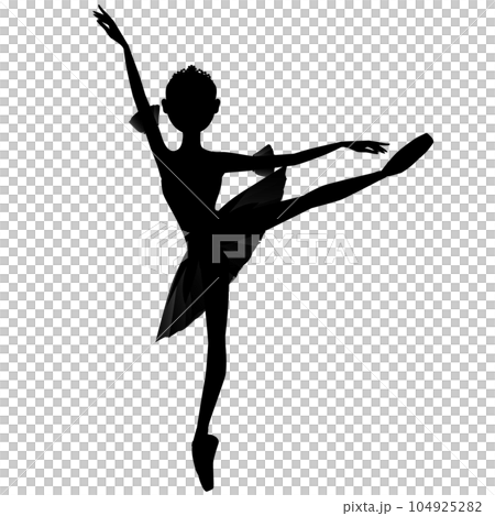 Illustration of a dancer's silhouette_An image... - Stock Illustration ...