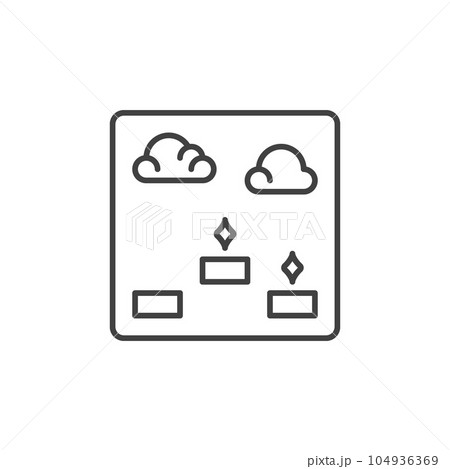 Platformer Video Game outline icon. Platform...のイラスト素材 [104936369] - PIXTA