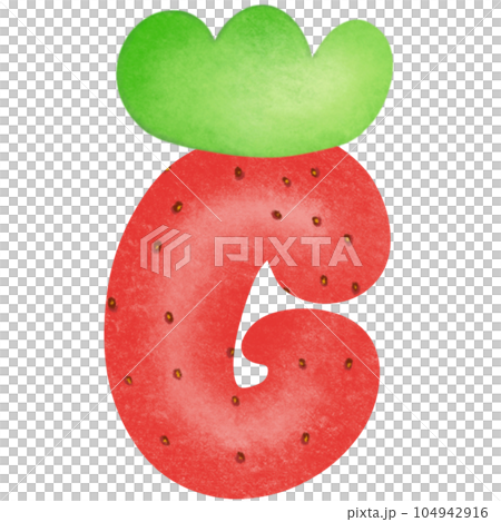 A Juicy Strawberry Alphabet Delight A-Zのイラスト素材 [104942916] - PIXTA