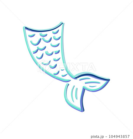 Mermaid icon in simple styleのイラスト素材 [104943857] - PIXTA
