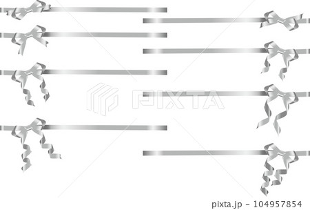 リボン023-6垂羽縛端のイラスト素材 [104957854] - PIXTA