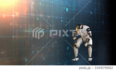 3d rendering of Mechanical Minds, AI robots...のイラスト素材 [104979982] - PIXTA