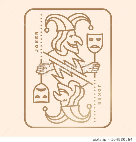 Joker Playing Card Vector Illustration Joker Playing Card Vector