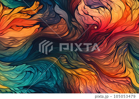 seamless artistic background of colored...のイラスト素材 [105053479] - PIXTA