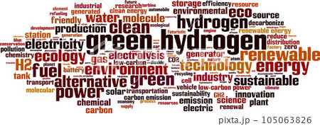 Green hydrogen word cloudのイラスト素材 [105063826] - PIXTA