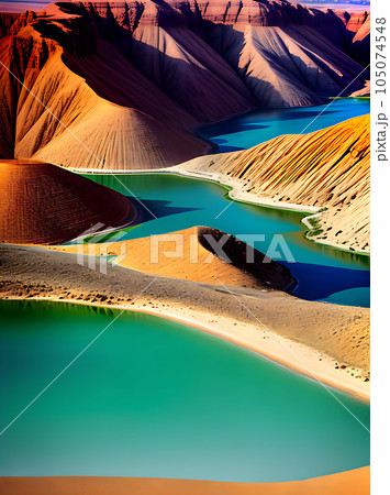 arid wet dimensional Pantone color palette.のイラスト素材 [105074548] - PIXTA