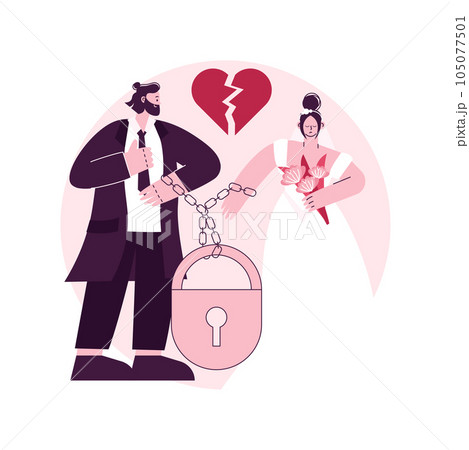 Forced marriage abstract concept vector...のイラスト素材 [105077501] - PIXTA
