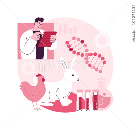 Genetically modified animals abstract concept...のイラスト素材 [105078154] - PIXTA