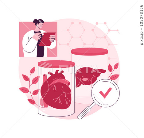 Lab-grown organs abstract concept vector...のイラスト素材 [105078156] - PIXTA