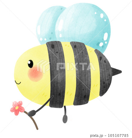 cute little beeのイラスト素材 [105107785] - PIXTA