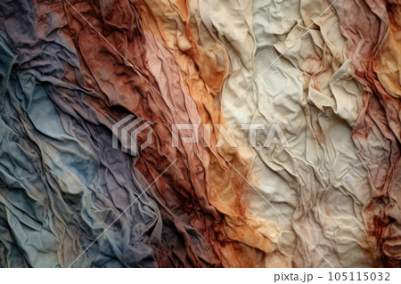 macro shot of paper texture and fibers, created...のイラスト素材 [105115032 ...