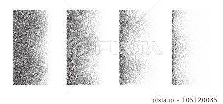 Set of fading wavy rectangular gradients. Black...のイラスト素材 [105120035 ...