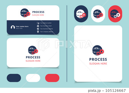 Process logo design with editable slogan....のイラスト素材 [105126667] - PIXTA