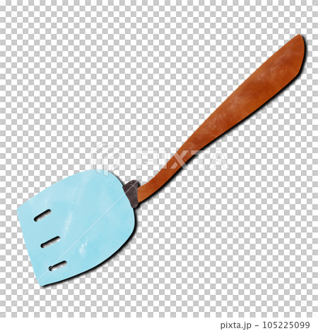 watercolor drawing of flipper used in frying...のイラスト素材 [105225099] - PIXTA