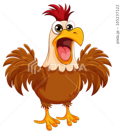 Freaking Out Chickenのイラスト素材 [105237122] - PIXTA