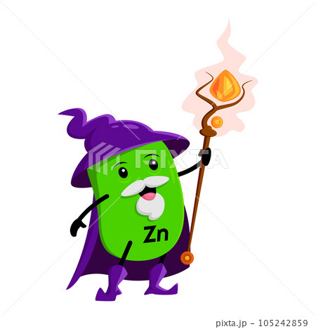 Cartoon happy zinc and zincum mineral...のイラスト素材 [105242859] - PIXTA