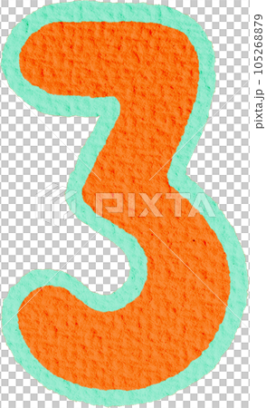 Number 3 Paper texture - Stock Illustration [105268879] - PIXTA