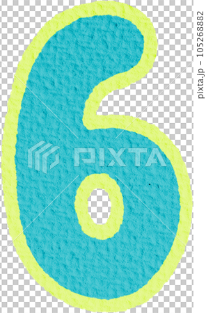 Number 6 Paper texture - Stock Illustration [105268882] - PIXTA