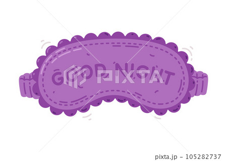 Purple Eye Mask for Sleeping as Cloth Cover to...のイラスト素材 [105282737 ...