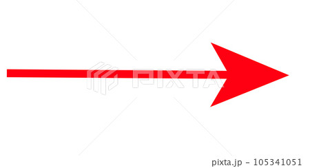 red arrow with retro arrowのイラスト素材 [105341051] - PIXTA