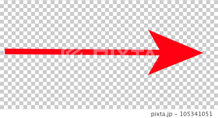red arrow with retro arrowのイラスト素材 [105341051] - PIXTA