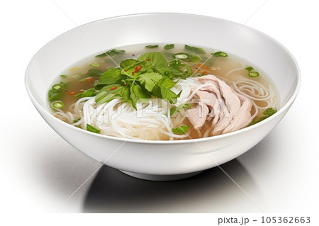 Pho Bo Soup, Traditional Vietnamese Meat Broth...のイラスト素材 [105362663 ...