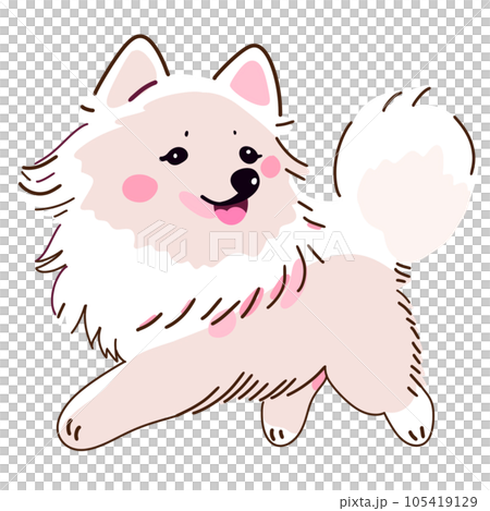 Dog cartoon cartoon dog minimal cartoon...-插圖素材 [105419129] - PIXTA圖庫