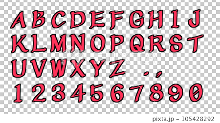 POP用文字d1のイラスト素材 [105428292] - PIXTA