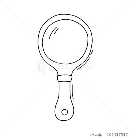 Hand Mirror Outline