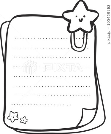 Cute Letter Paper Clip Art